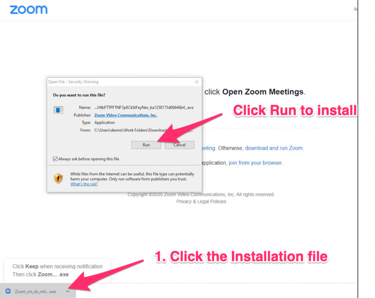 zoom-installation-instructions-pc - Cruise Connections